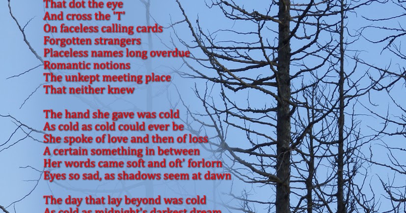 Michael Bowman Poetry: Cold