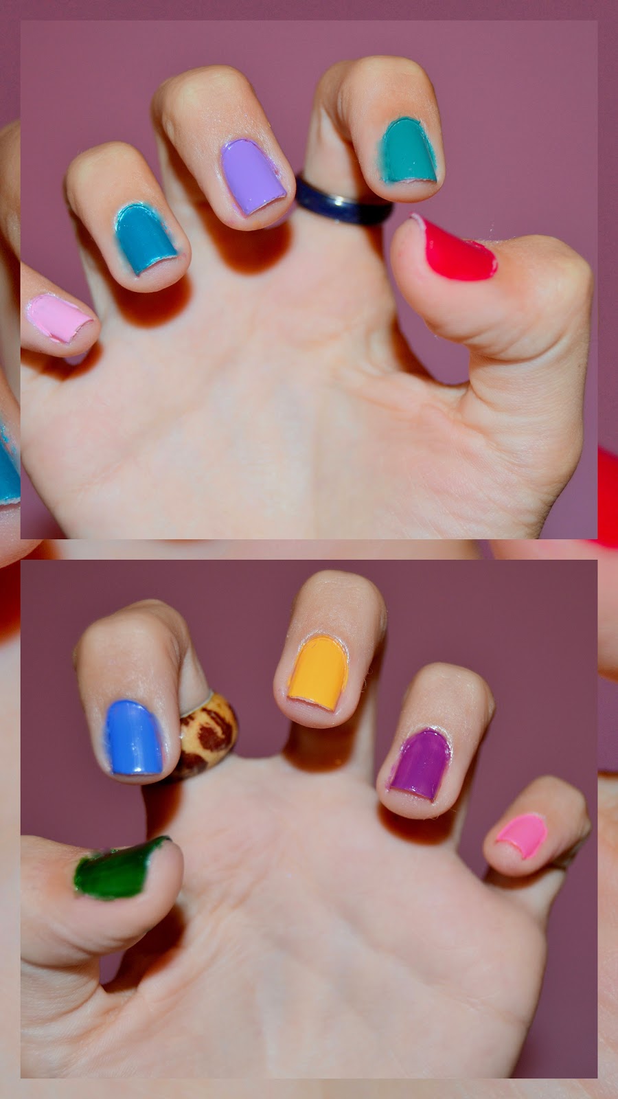 Uñas pintadas de colores - Imagui