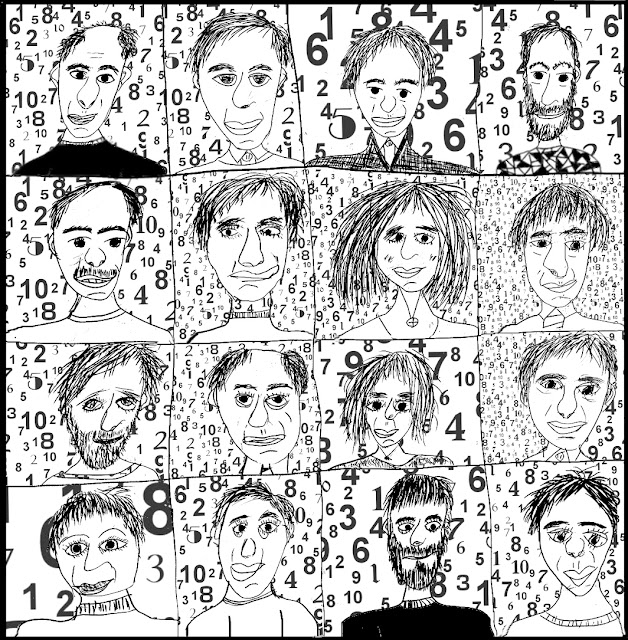 All This Is That: Drawing: Faces #1257 - the numbered