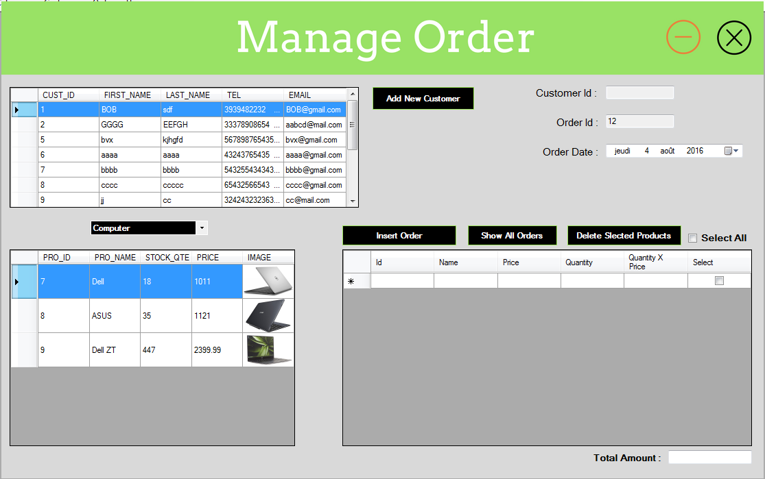 C# Inventory Management System Source Code