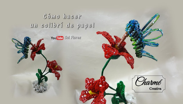 Cómo hacer un colibrí de papel