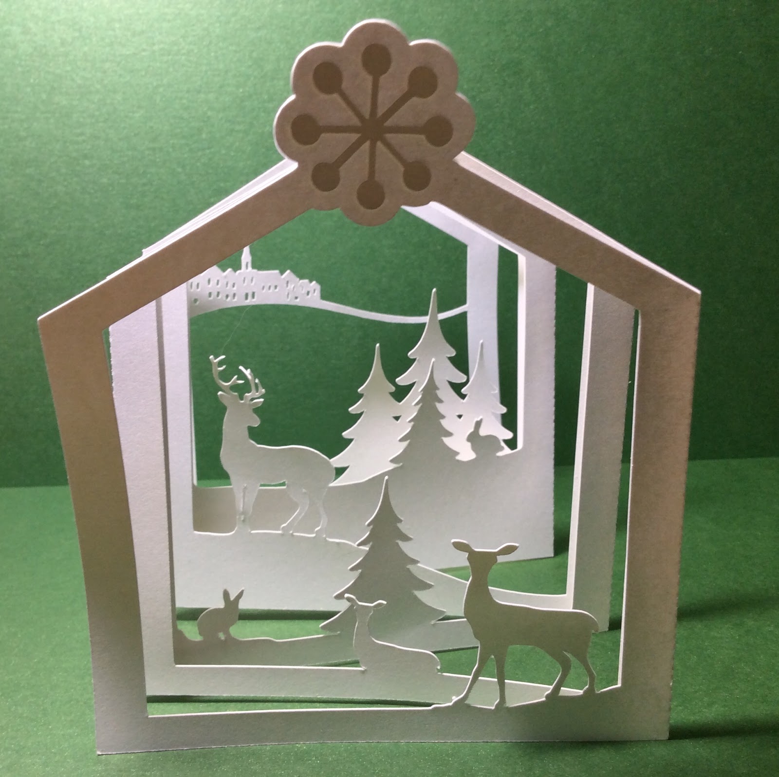 Papercrafts and other fun things: Snowy Winter Scene Card