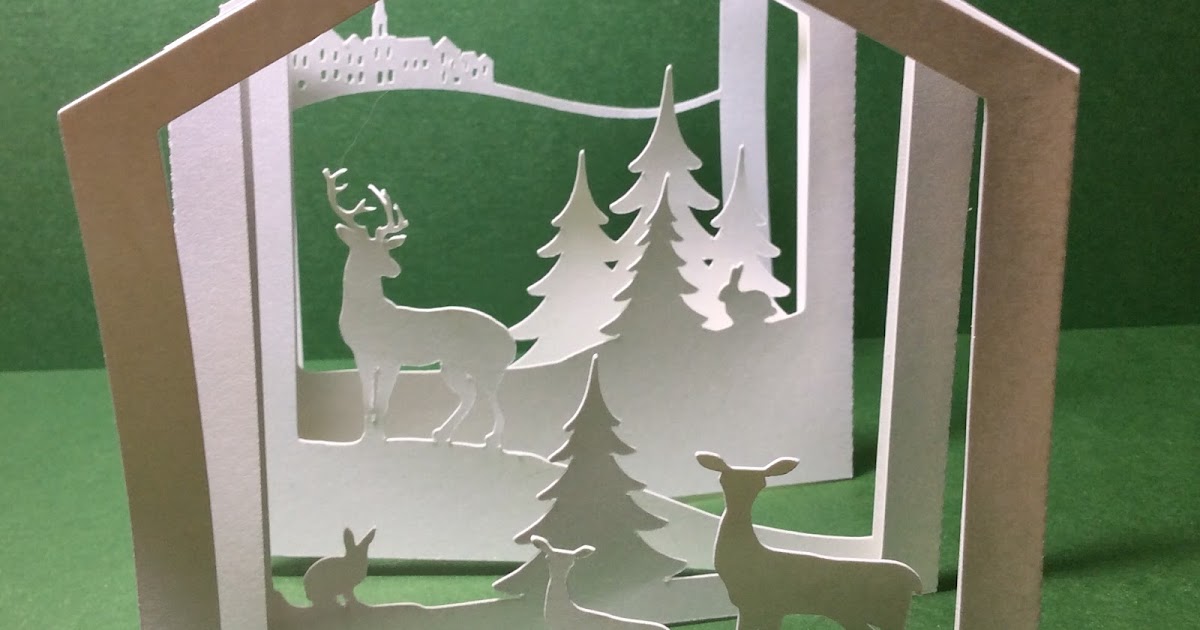 Papercrafts and other fun things: Snowy Winter Scene Card
