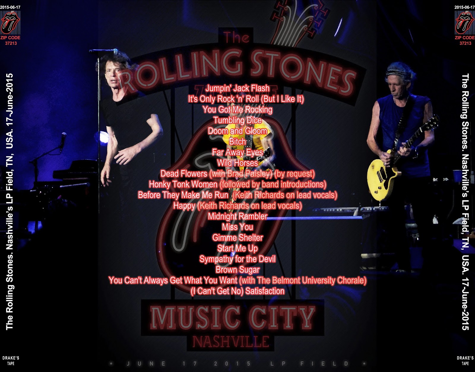 World Of BOOTLEGS: BOOTLEG : The Rolling Stones - LP Field, Nashville ...