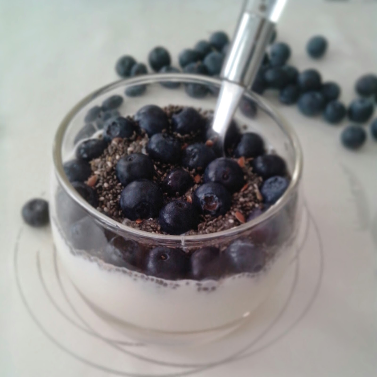 Recette verrine fromage blanc/myrtille/graines de chia/lin - So ...