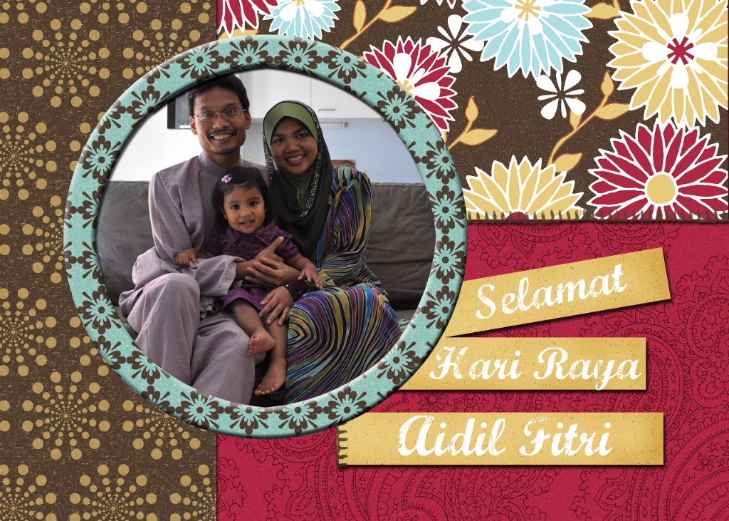 § ma belle conway §: Ucapan kreatif Aidilfitri bersama sinar raudah