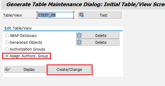 SAP Security Blog: SE54 - Assign Authorization Group to a Table