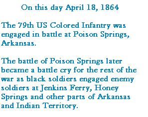 The USCT Chronicle: "Remember Poison Springs!"