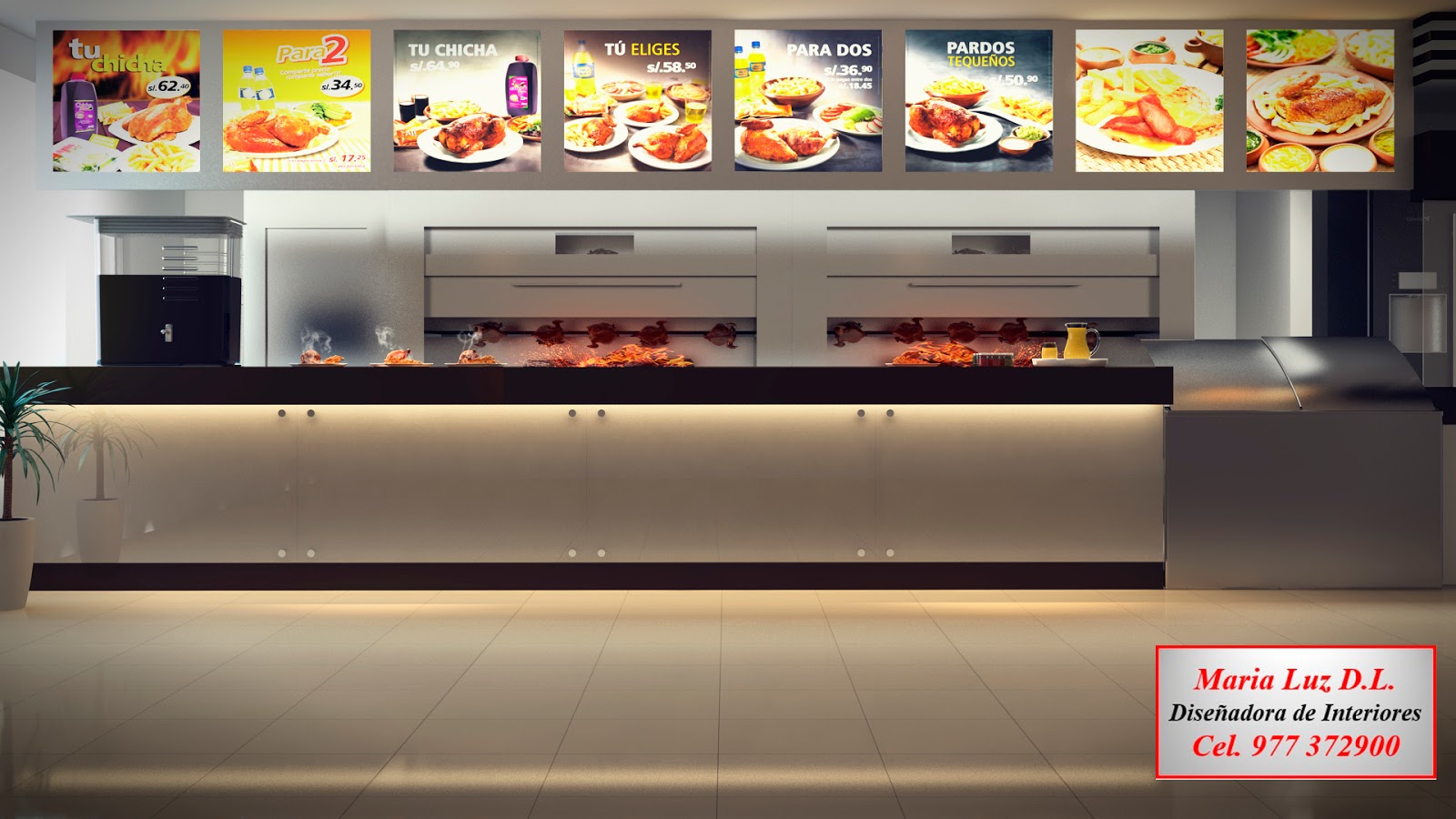 Decoracion de polleria Maria DL 977372900: Diseño Polleria 4