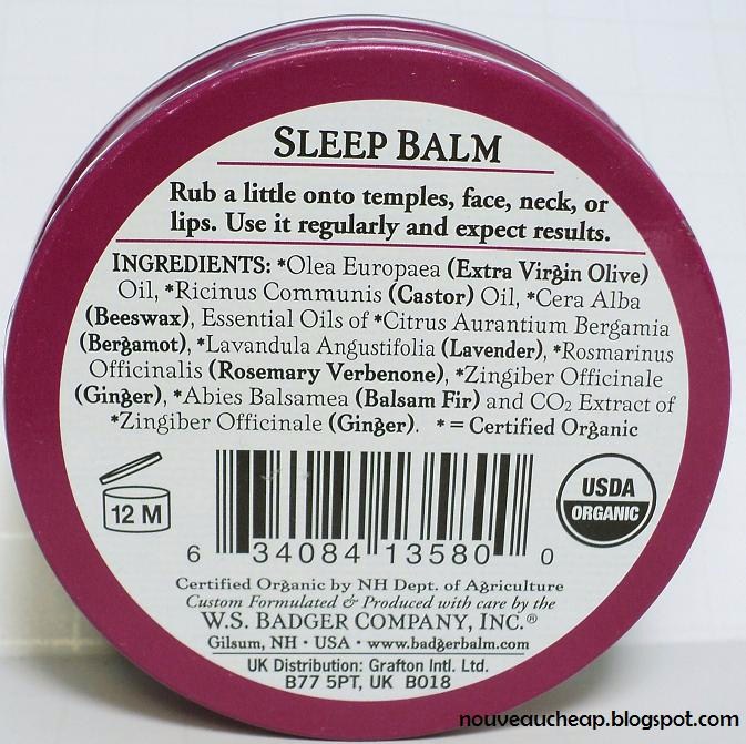 Review: Badger Sleep Balm | Nouveau Cheap