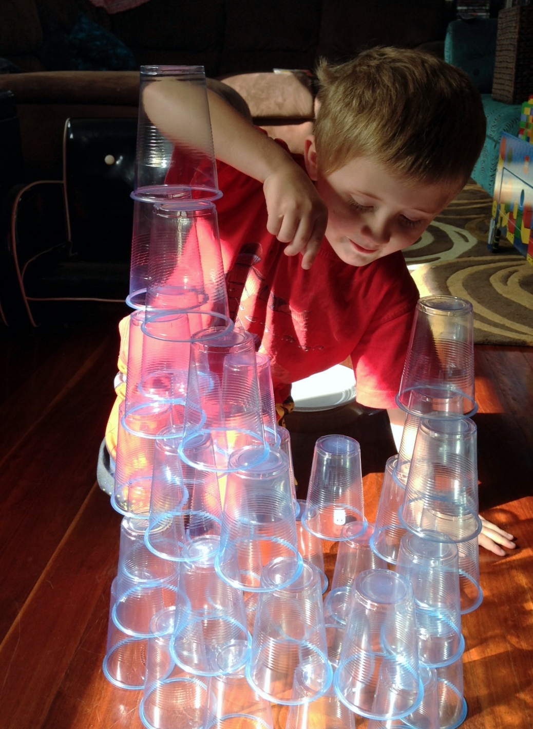Adventures at home with Mum: Stack Up Cup Game - 100 Day Challenge