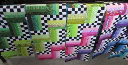 Cathy Tomm Quilts: Rail Fence Checkerboard
