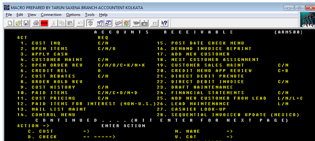RUMBA SOFTWARE MACROS VERY EASY: MACROS IN RUMBA SOFTWARE