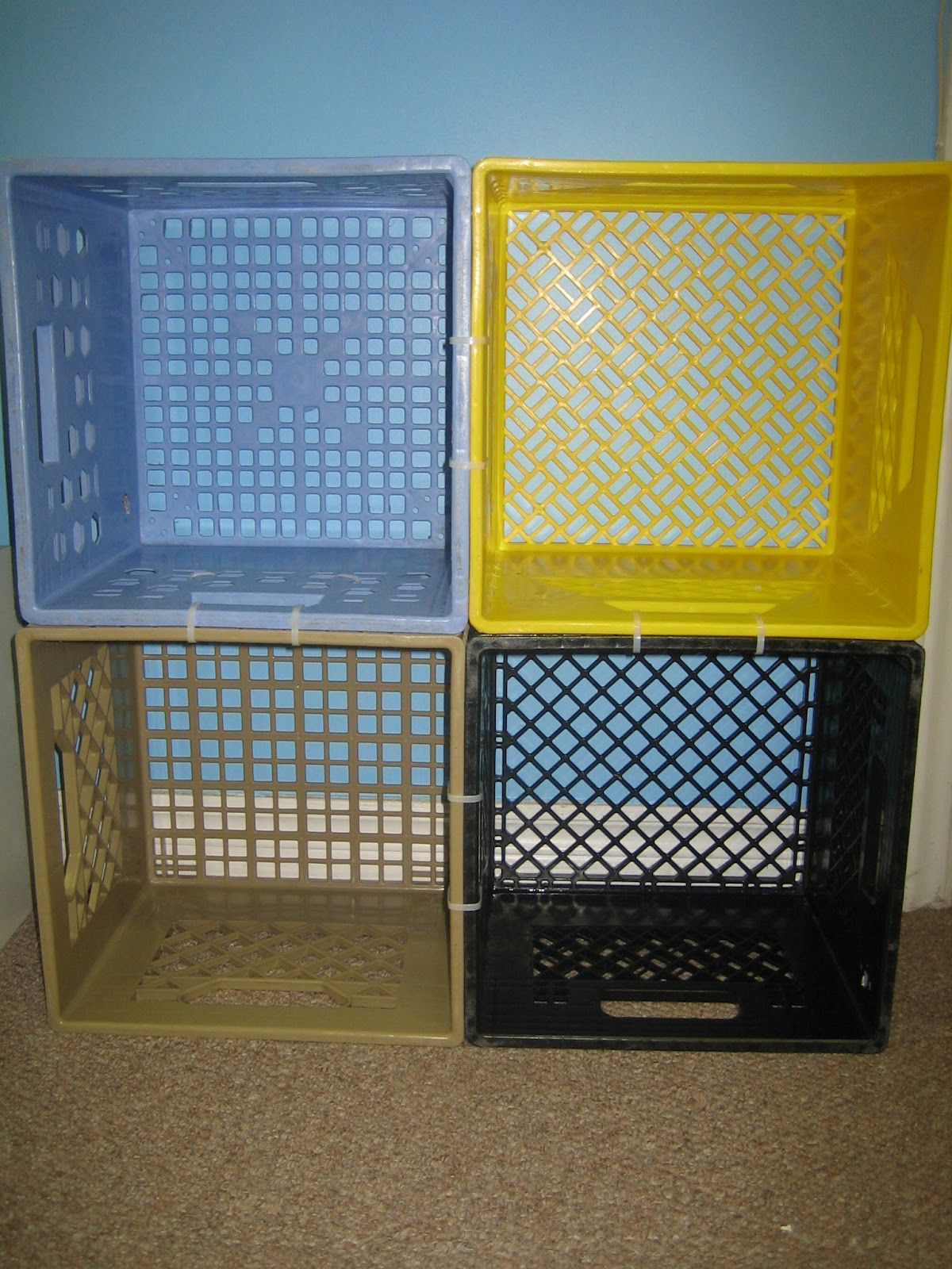 nickety nackety noo: Milk Crate Bookshelves