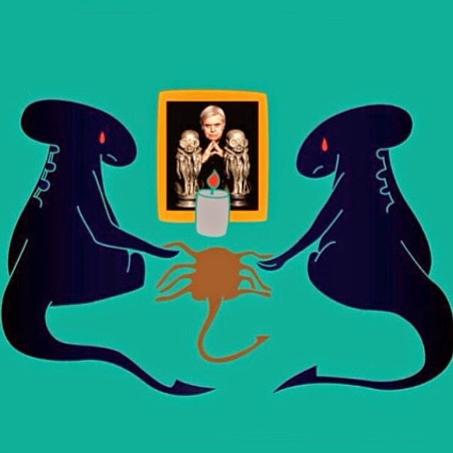 "ALIENS" Homage Illustrations for the late H.R. Giger