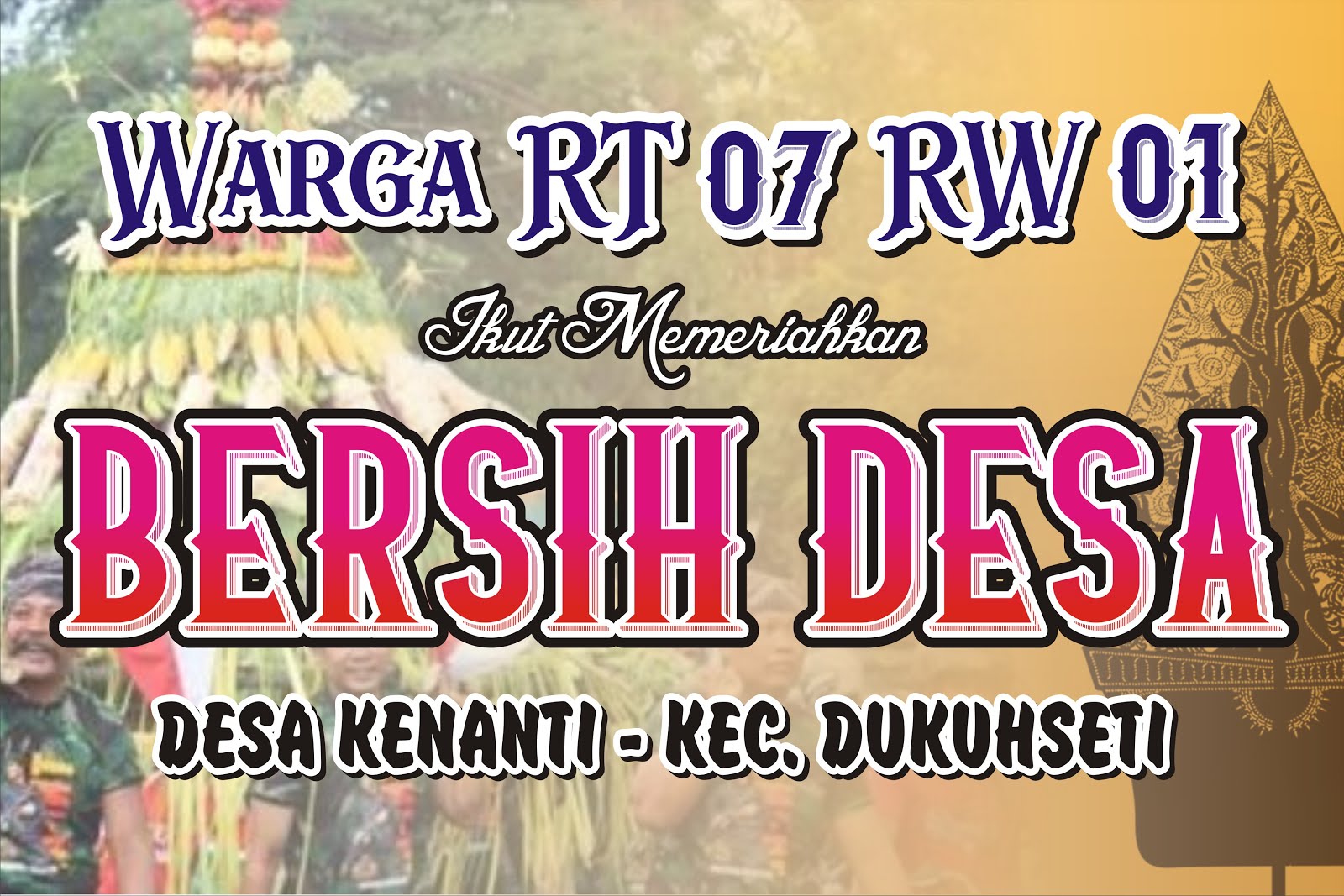 Contoh Banner Sedekah Bumi 2019 - Design Banner Pamflete