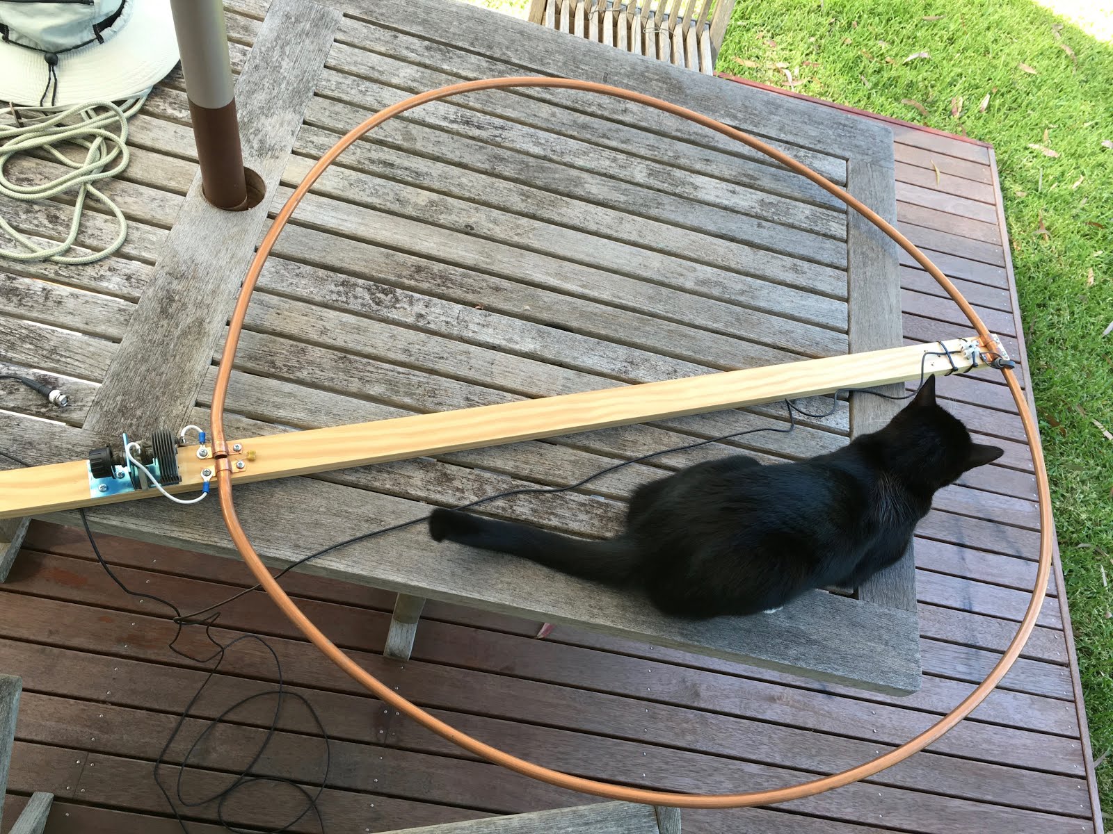 marxy's musing on technology: Simple copper pipe loop for 40m