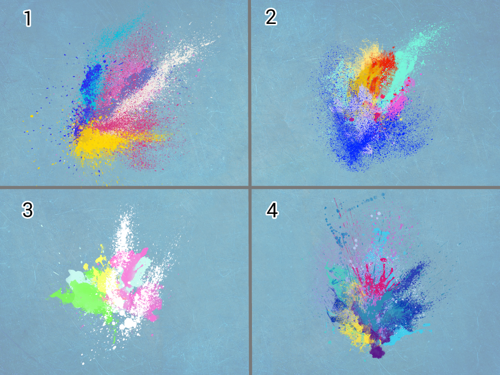 Mentahan splash water collor