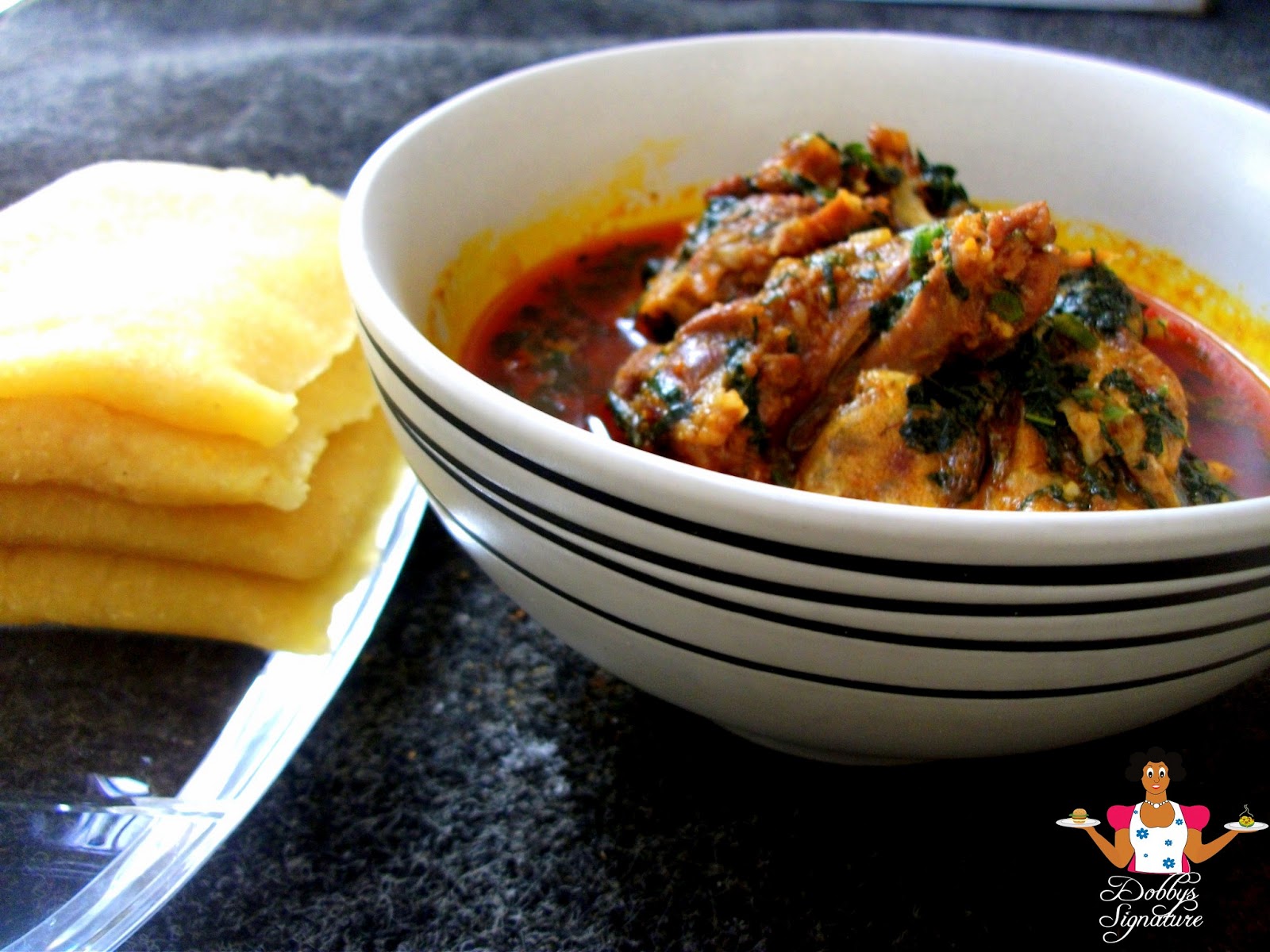 How to Prepare Ogbono Soup with Pumpkin leaves | Dobby's Signature