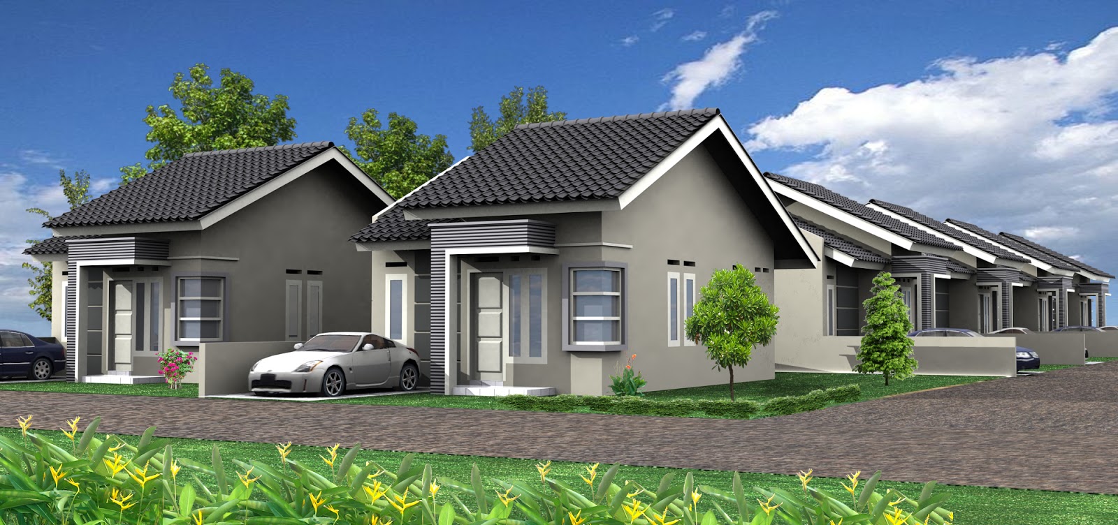 Contoh Product Perumahan, Minimalis, Mediterania dan Cluster