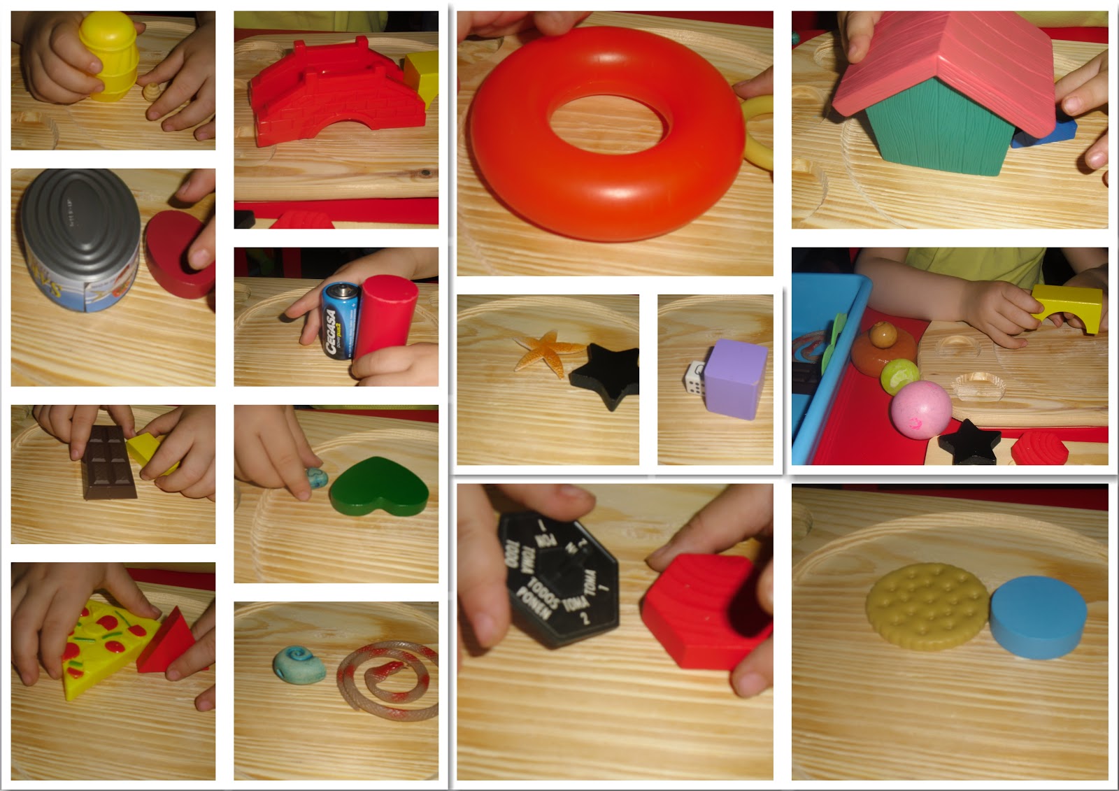 La jirafa: 145 - Asociamos objetos con figuras y cuerpos geométricos