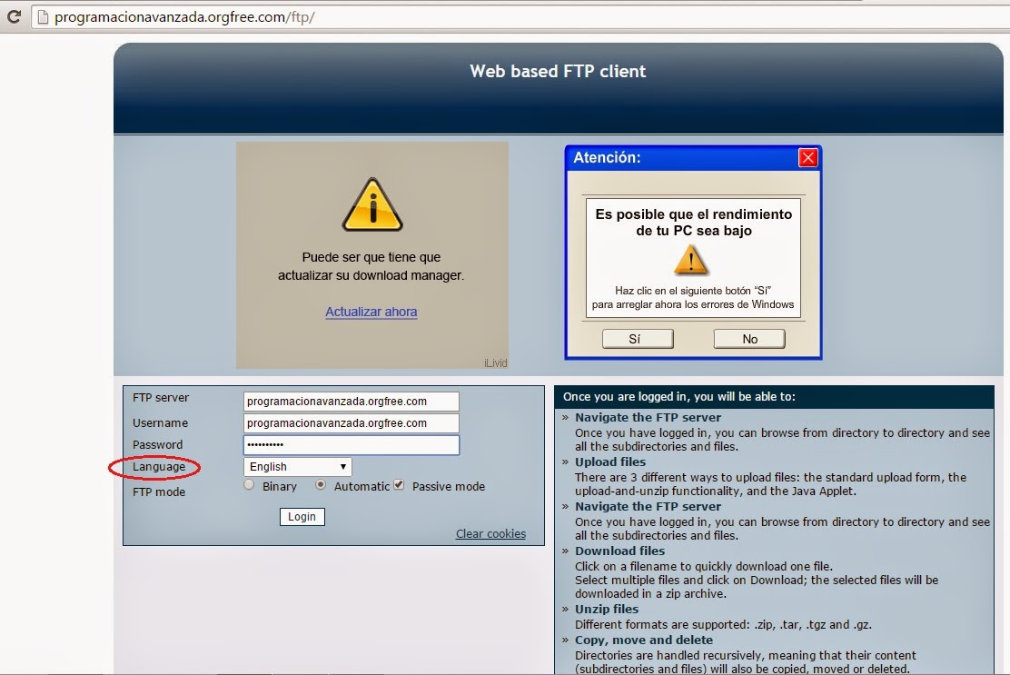 Web Hosting gratis con PHP MySQL y Mail: Como usar FTP en ...
