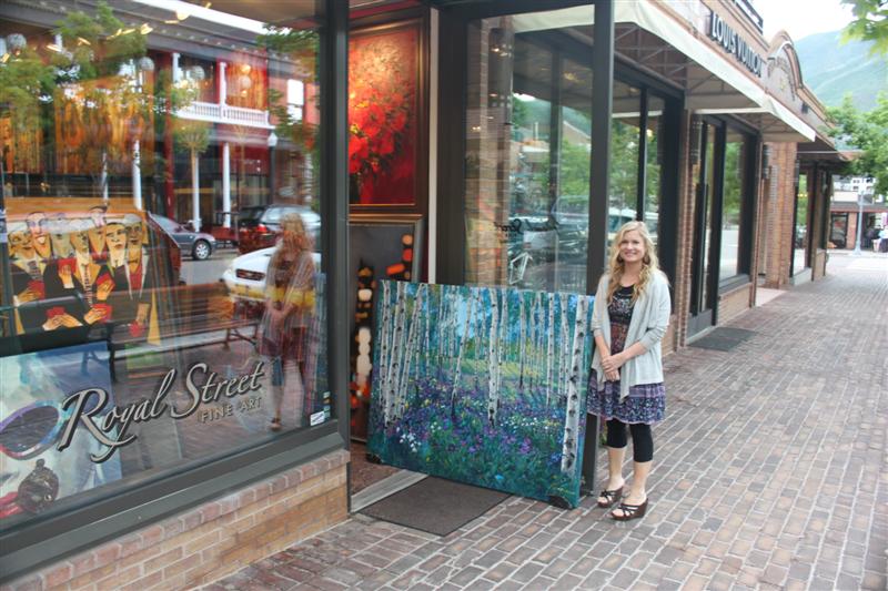 Aspen Paintings by Contemporary Aspen Artist Jennifer Vranes, Birch ...