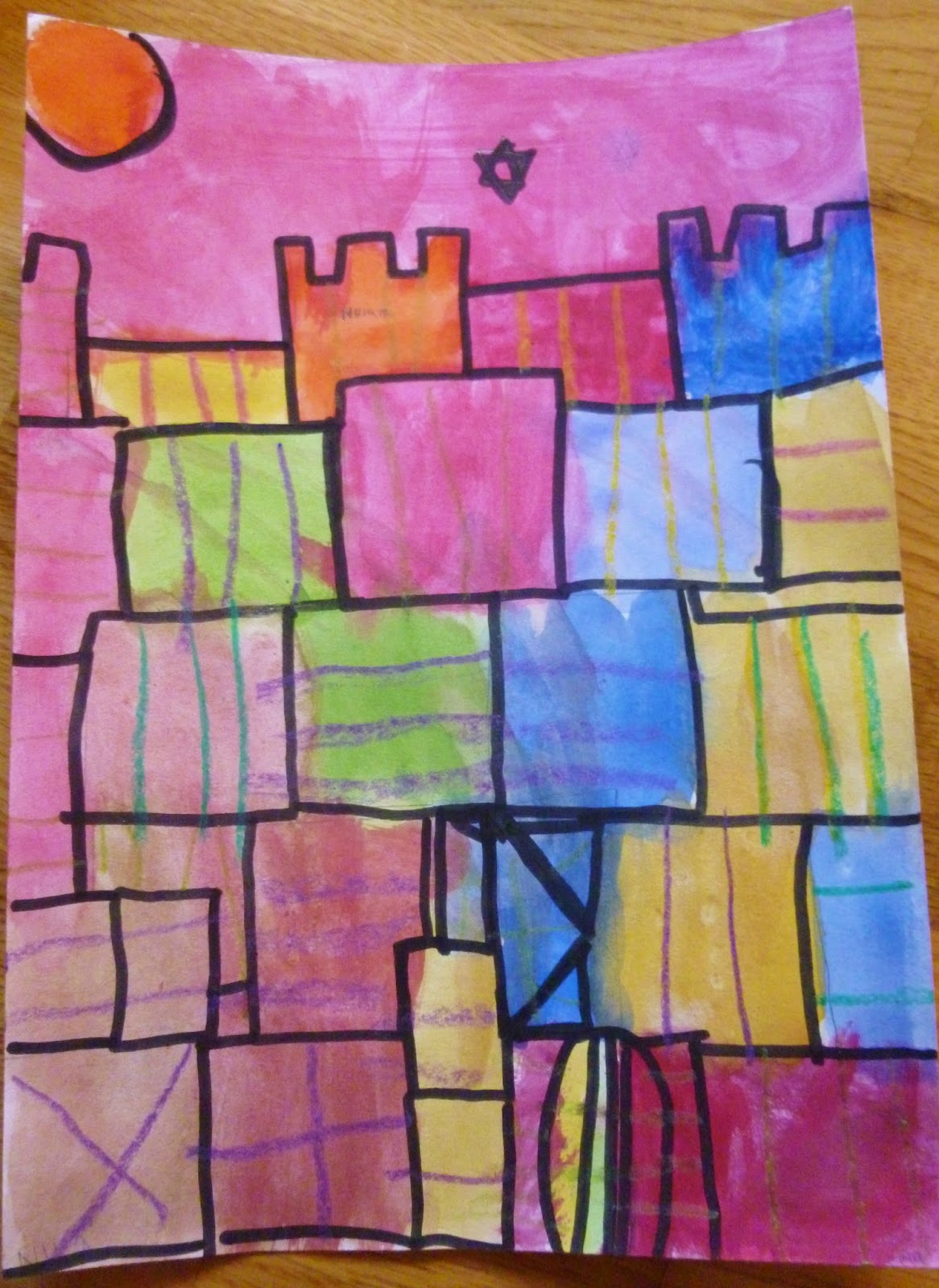NorthEastArts: Paul Klee,Castle and Sun- Primary Art