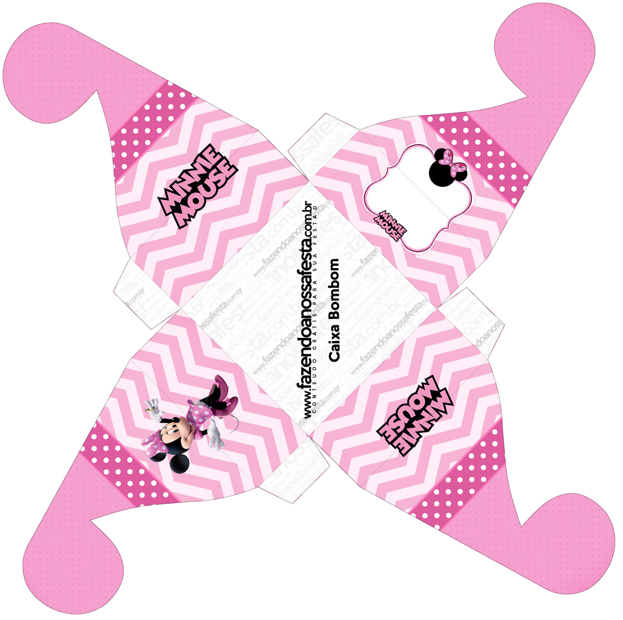 Pretty Minnie in Pink: Free Printable Boxes. - Oh My Fiesta! in english