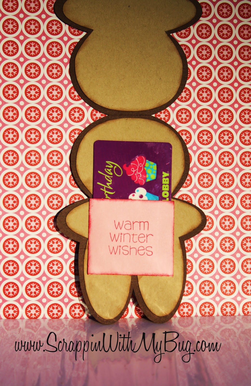 Scrappin with my bug: Gingerbread card freebie