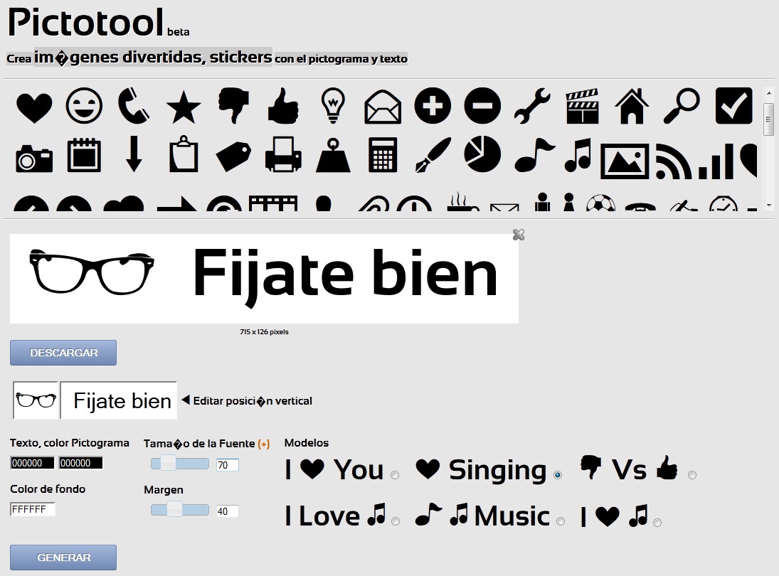 Recursos y utilidades de Internet: Crear pictogramas