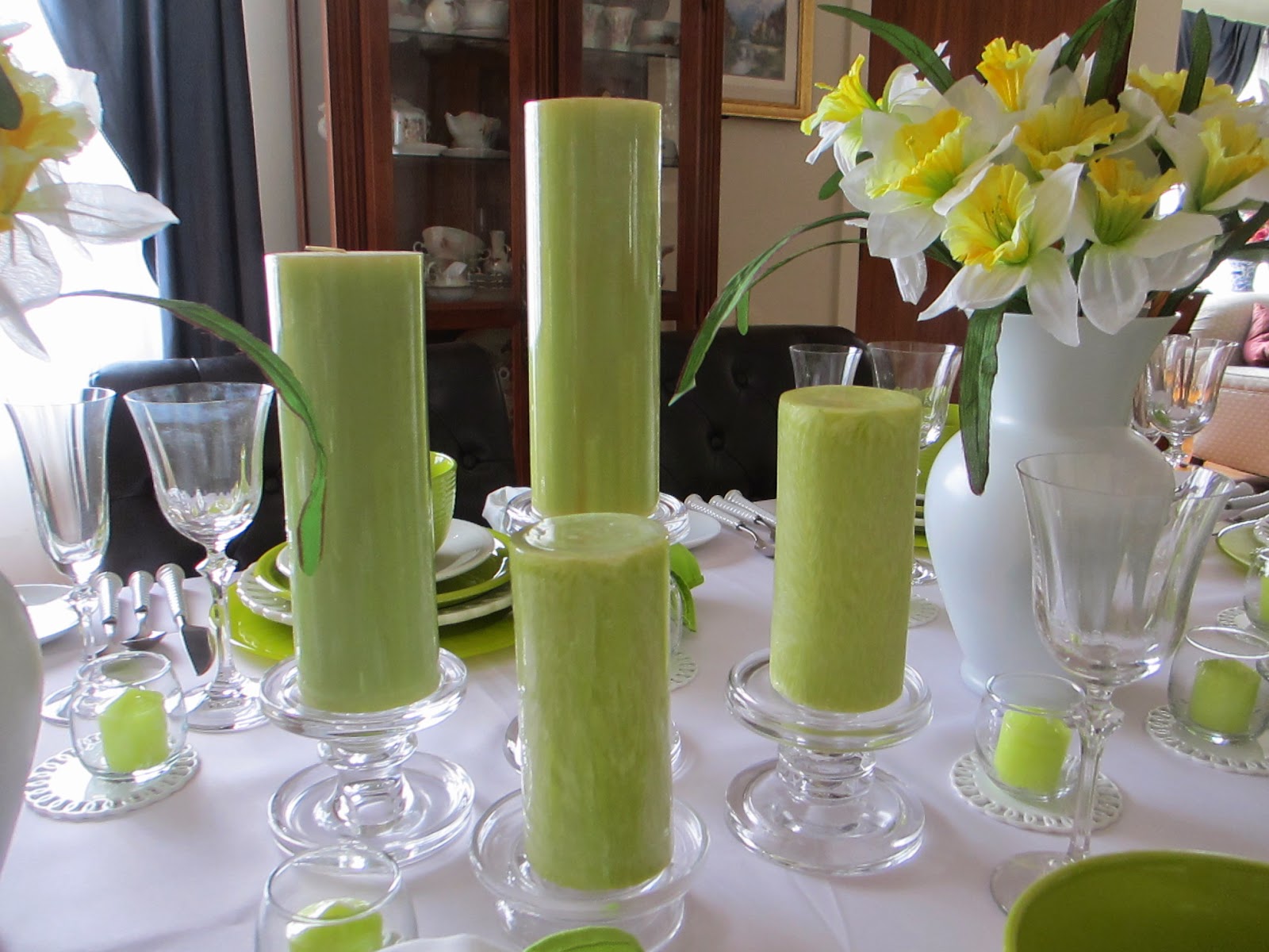 The Welcomed Guest: Springtime Lime Tablescape