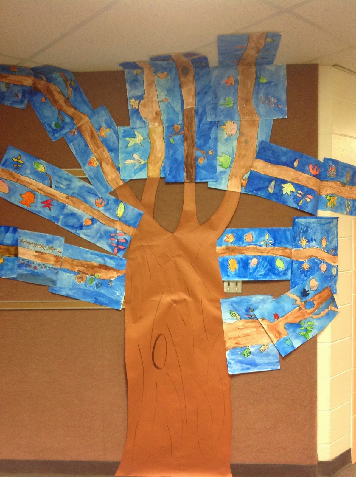 The Artsy Fartsy Art Room: 5th Grade Collaborative Trees