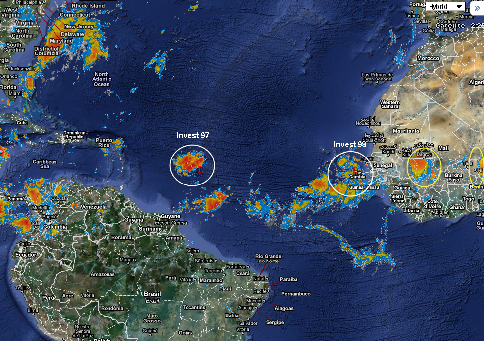 The Original Weather Blog: Tropics Continue to Heat-Up; Potential ...