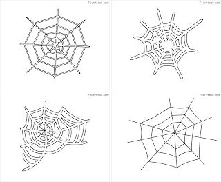 Four Coloring: Free printable Cobweb coloring pages for kids