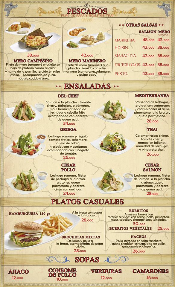INGENIERÍA DE MENÚS: ANÁLISIS DE MENÚS DE ESTABLECIMIENTOS GASTRONOMICOS