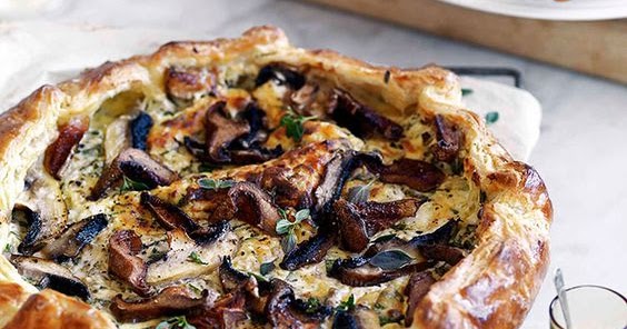 Mushroom and ricotta galette - Easy Recipes Healthy