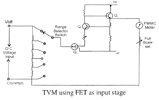 electrical topics: Transistor Voltmeters Using Field Effect Transistor