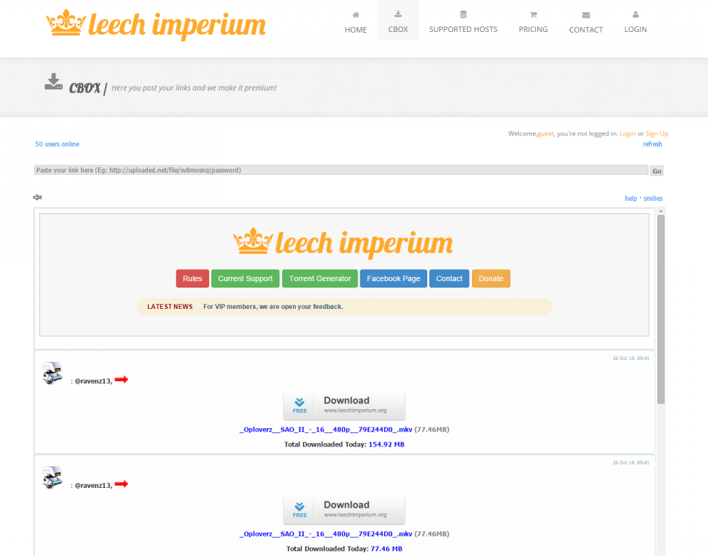 Starleech Premium - Dictionary site premium link generator