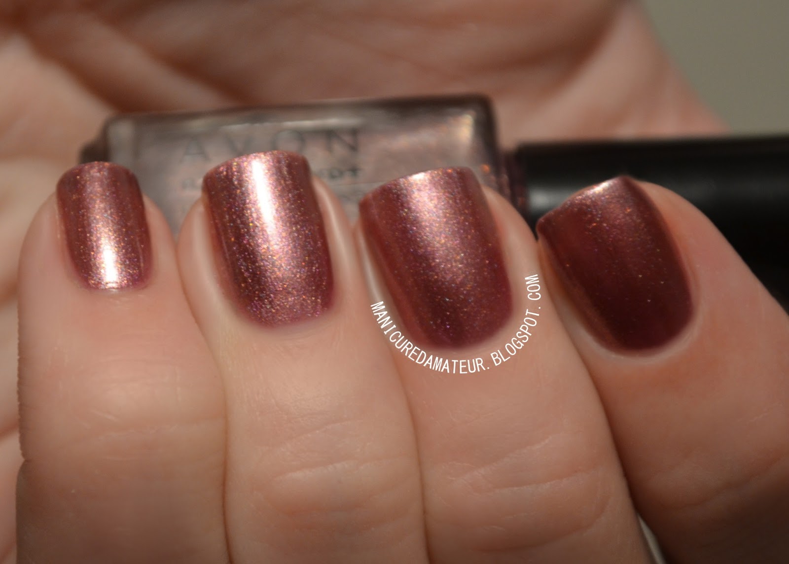 The Manicured Amateur: Metallic Manicures with the Avon Party Polish ...