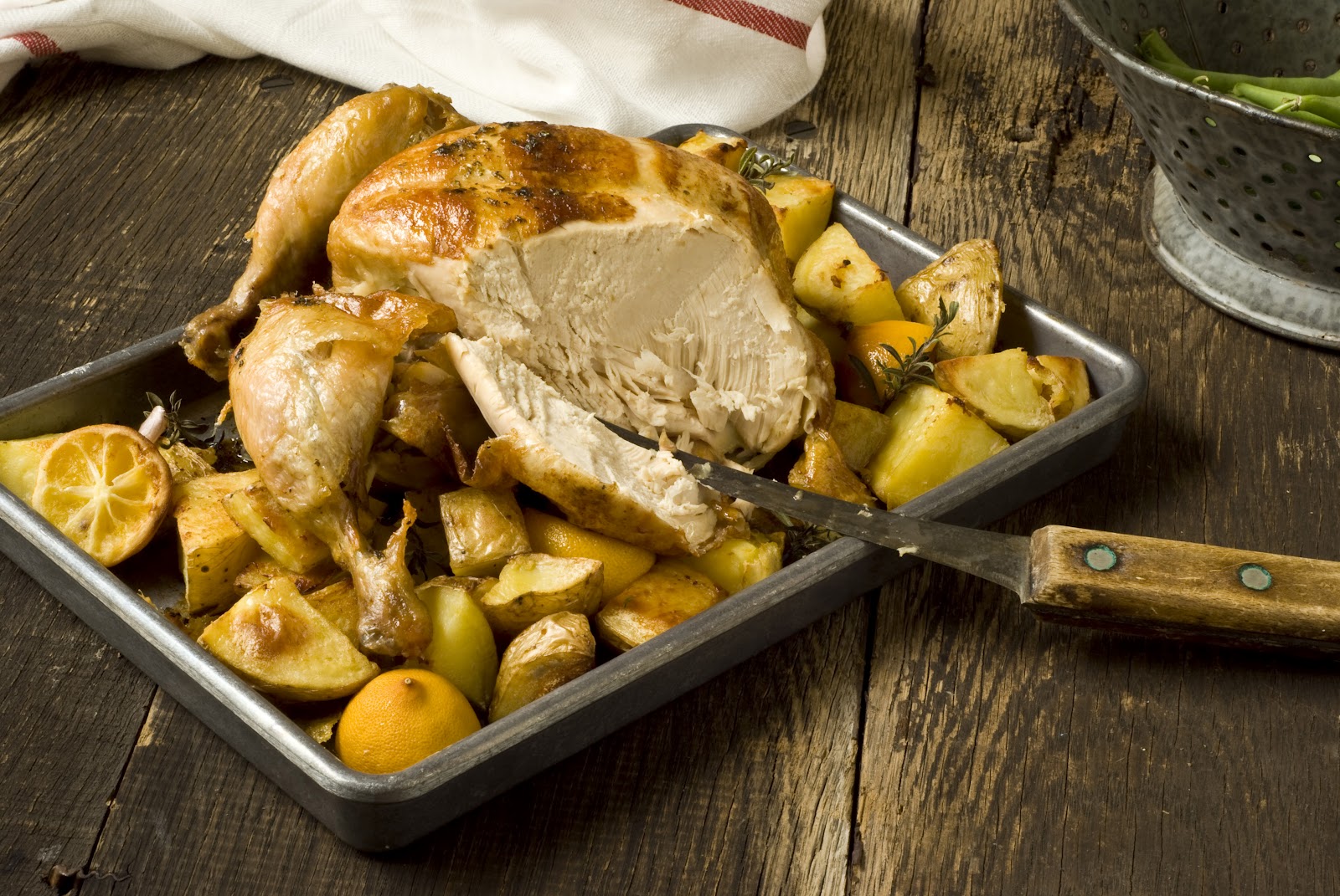 a suburban kitchen: Roast Chicken Tuesday