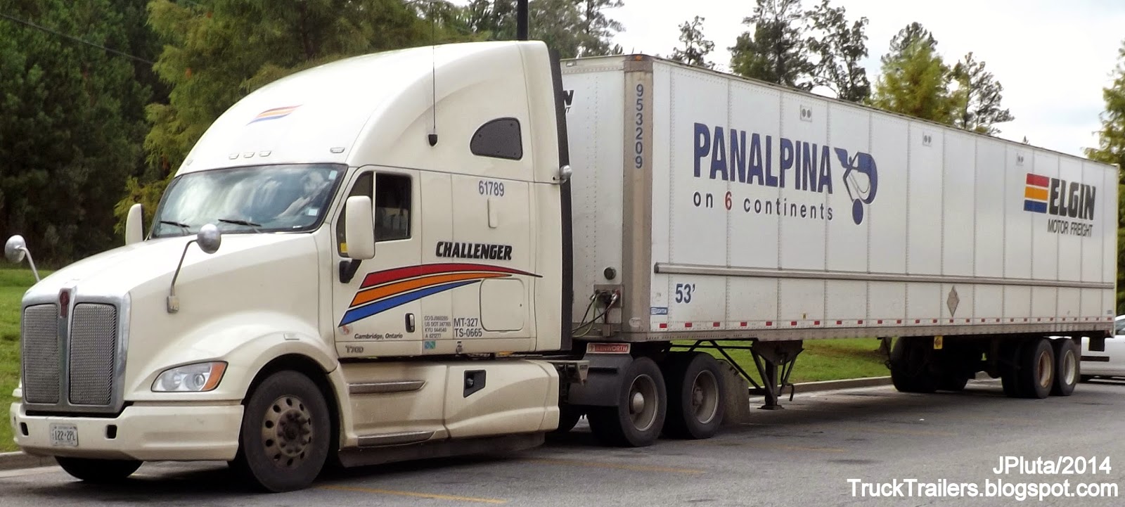 TRUCK TRAILER Transport Express Freight Logistic Diesel Mack Peterbilt ...