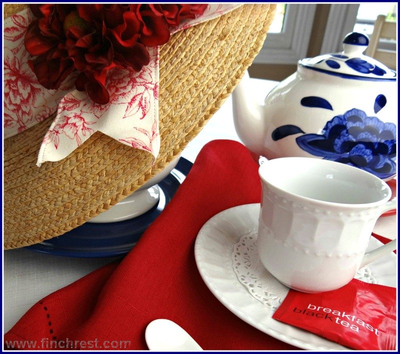 The Nest at Finch Rest: July 4th Tea for One