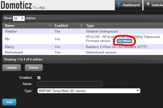 ECUFix Blog: Domoticz, Raspberry Pi, RFXCom RFXtrx433 and LightwaveRF ...
