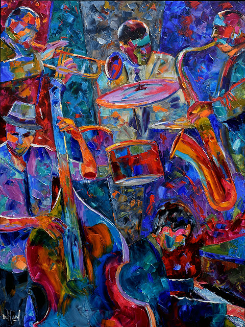 Daily Painters Abstract Gallery: Abstract Jazz Painting Music Paintings ...