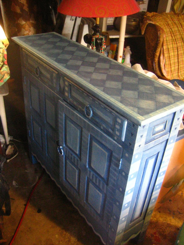 Painting It: Painting A Hall Chest Blue