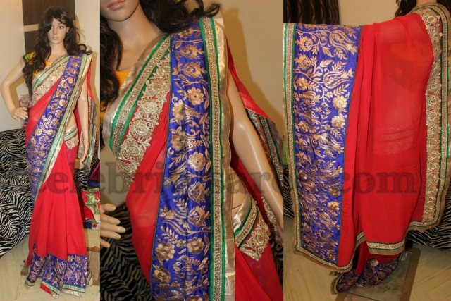 Cut Work Border Latest Saree - Saree Blouse Patterns