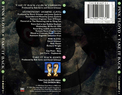 Pink Floyd Ilustrado: 1994 Take It Back - Single Edición Limitada