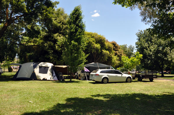 a bit of everything: Colac Colac Caravan Park at Corryong!