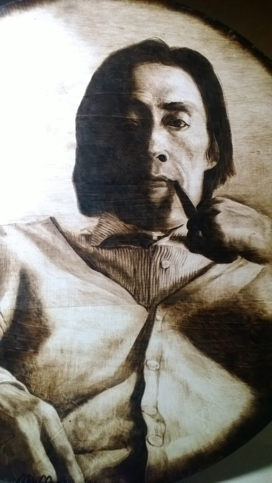 pyrography by Jean bouick: Portraits and landscapes